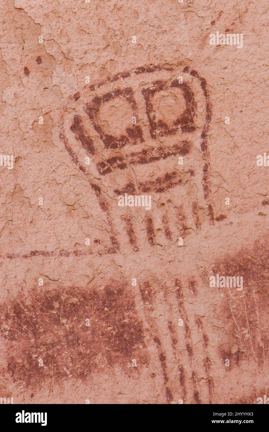 The Holy Ghost Panel in the Great Gallery, an ancient rock art panel in ...