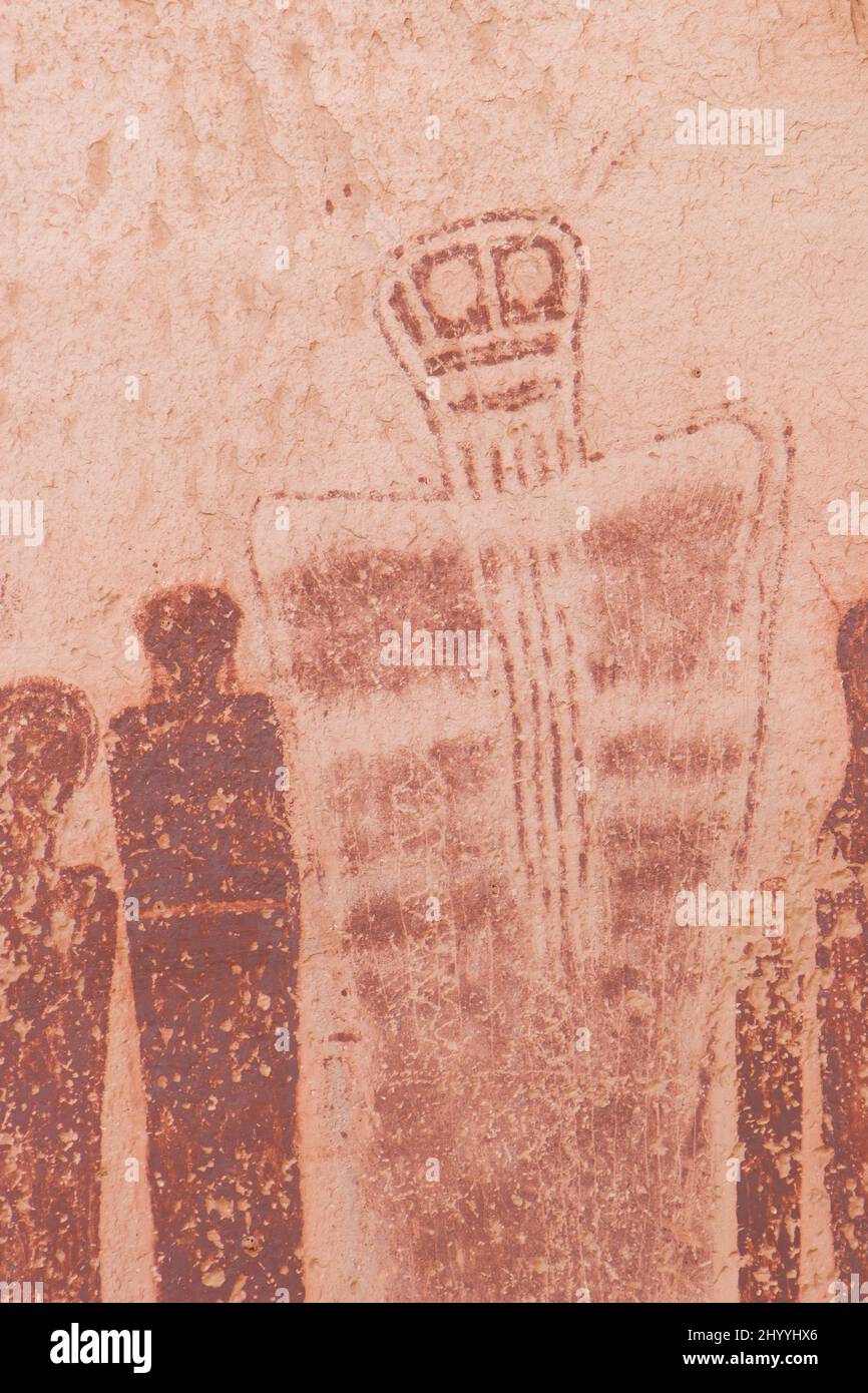 The Holy Ghost Panel in the Great Gallery, an ancient rock art panel in ...