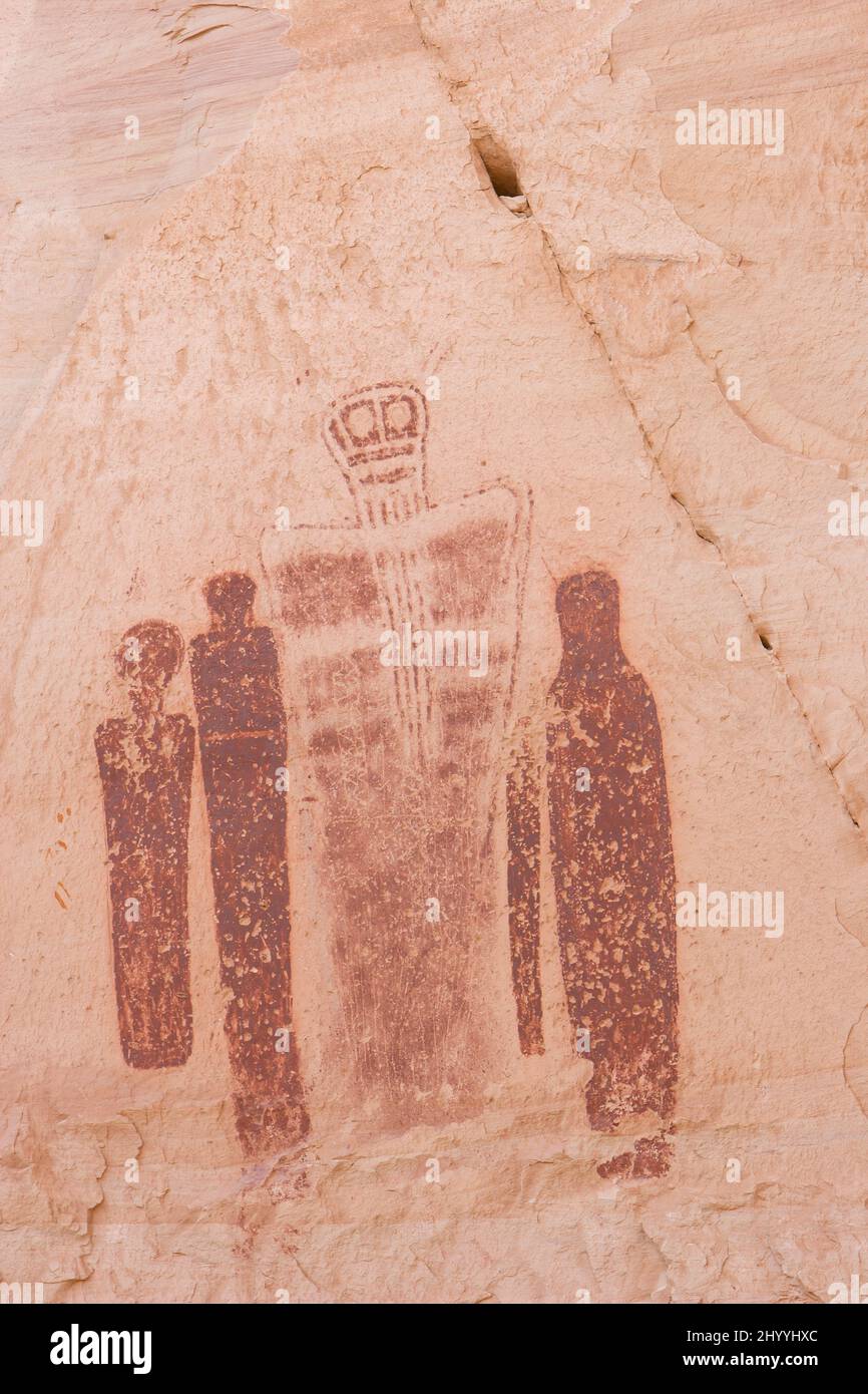 The Holy Ghost Panel in the Great Gallery, an ancient rock art panel in ...