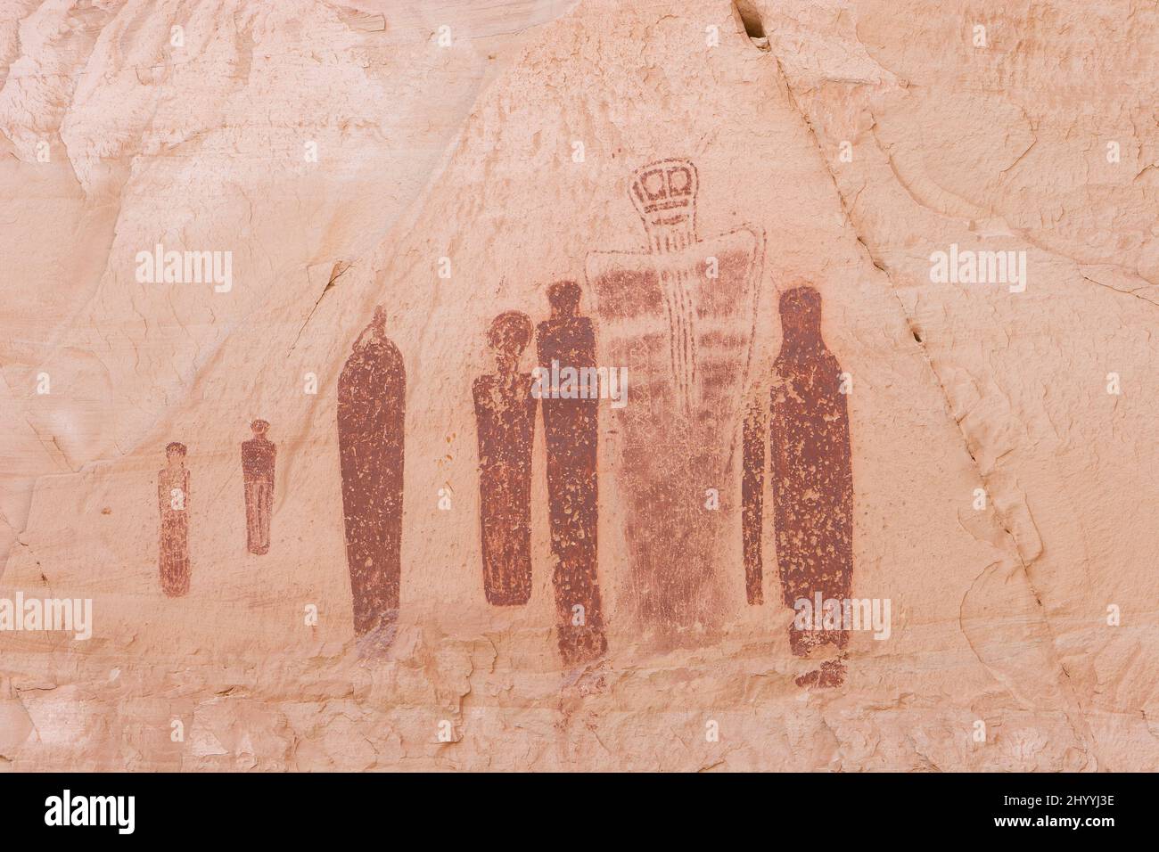 The Holy Ghost Panel in the Great Gallery, an ancient rock art panel in ...
