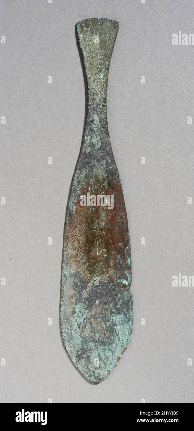 Ancient Knife with Modern Inscription. Egypt, probably New Kingdom ...