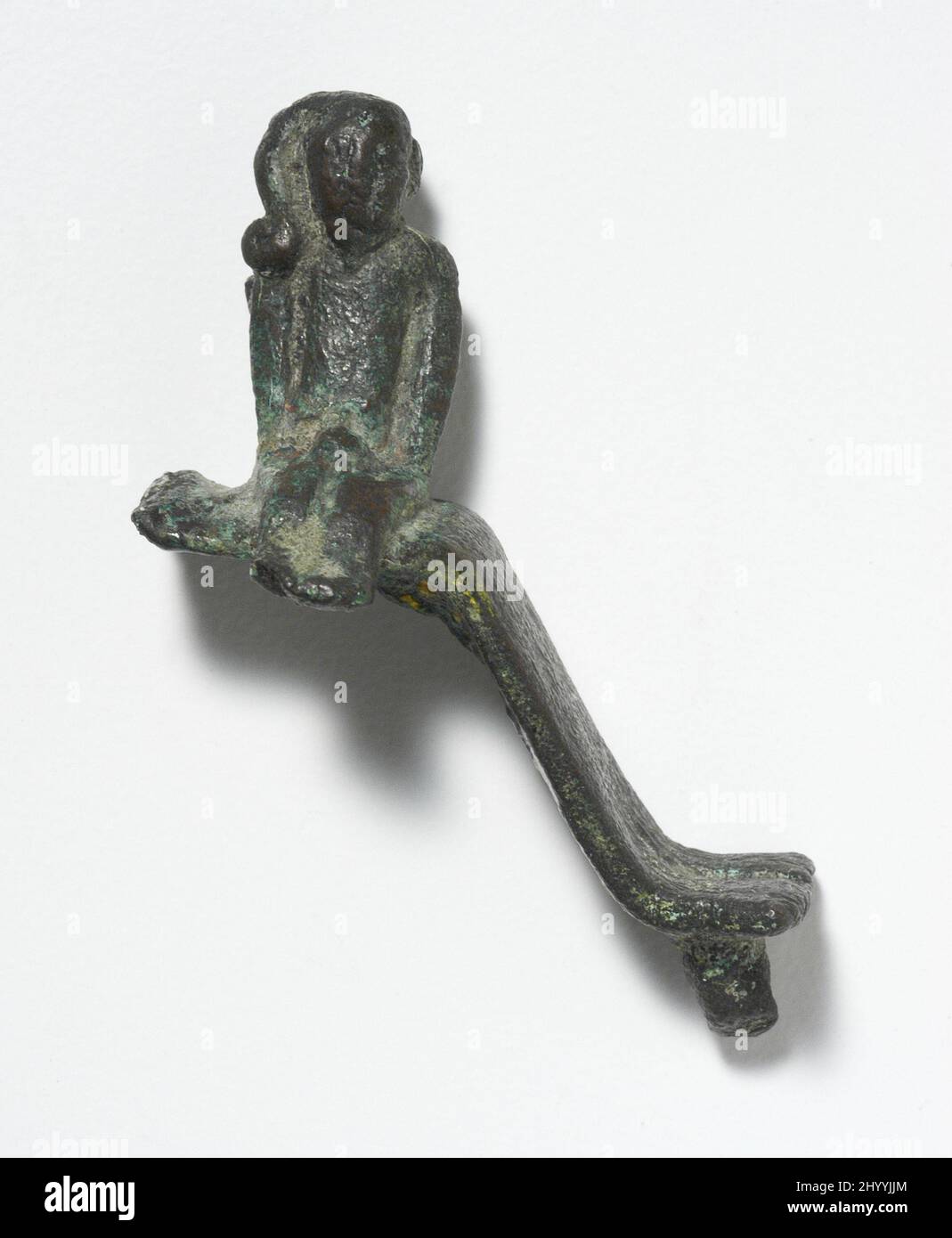 Figurine of Horus the Child on the Stylized Legs of His Mother Isis ...