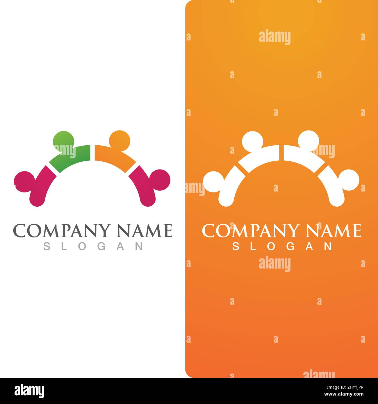 Community group logo, network and social icon vector Stock Vector Image ...