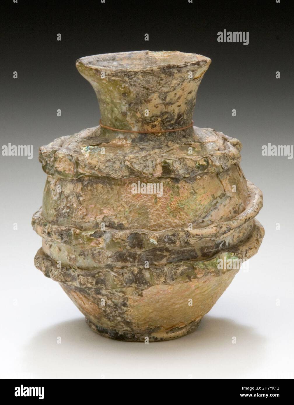 Bottle. Syria, Early Islamic, 6th-8th century. Glass. Glass, blown ...