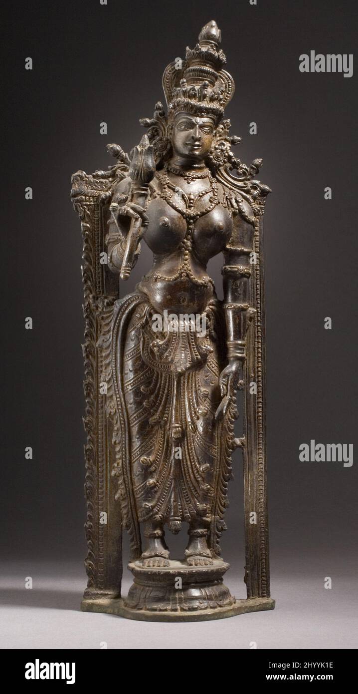 The Hindu Goddess Shri Lakshmi. India, Kerala, 16th century. Sculpture ...