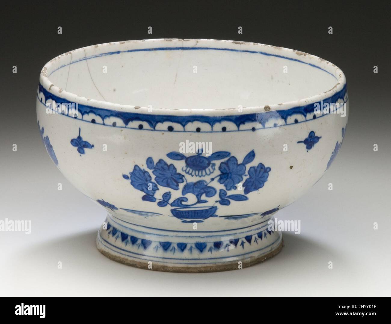 Footed Bowl. Turkey, Iznik, first quarter of the 16th century. Ceramics ...