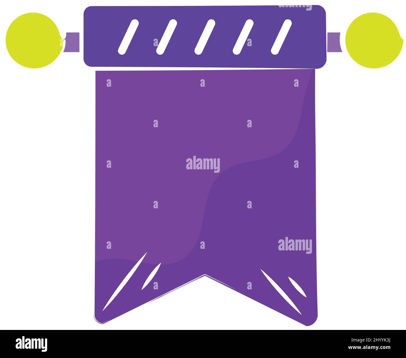 Isolated empty purple banner cartoon style Vector Stock Vector Image ...