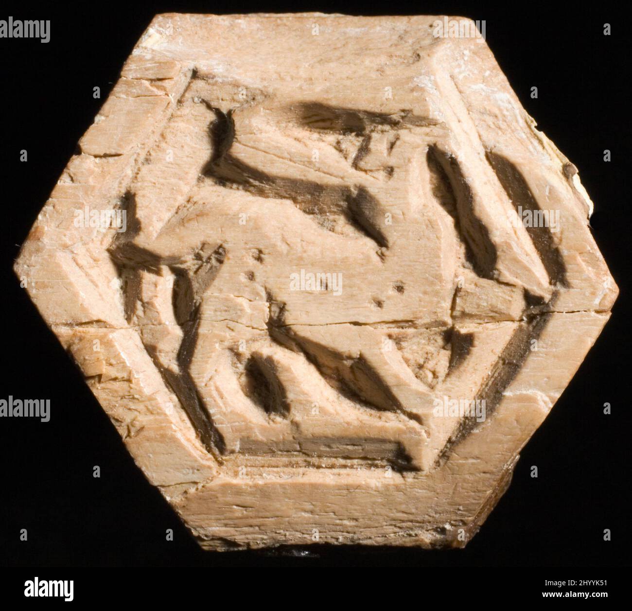 Polygonal elements. Egypt, Islamic; Fatimid, 11th century. Bone, carved ...