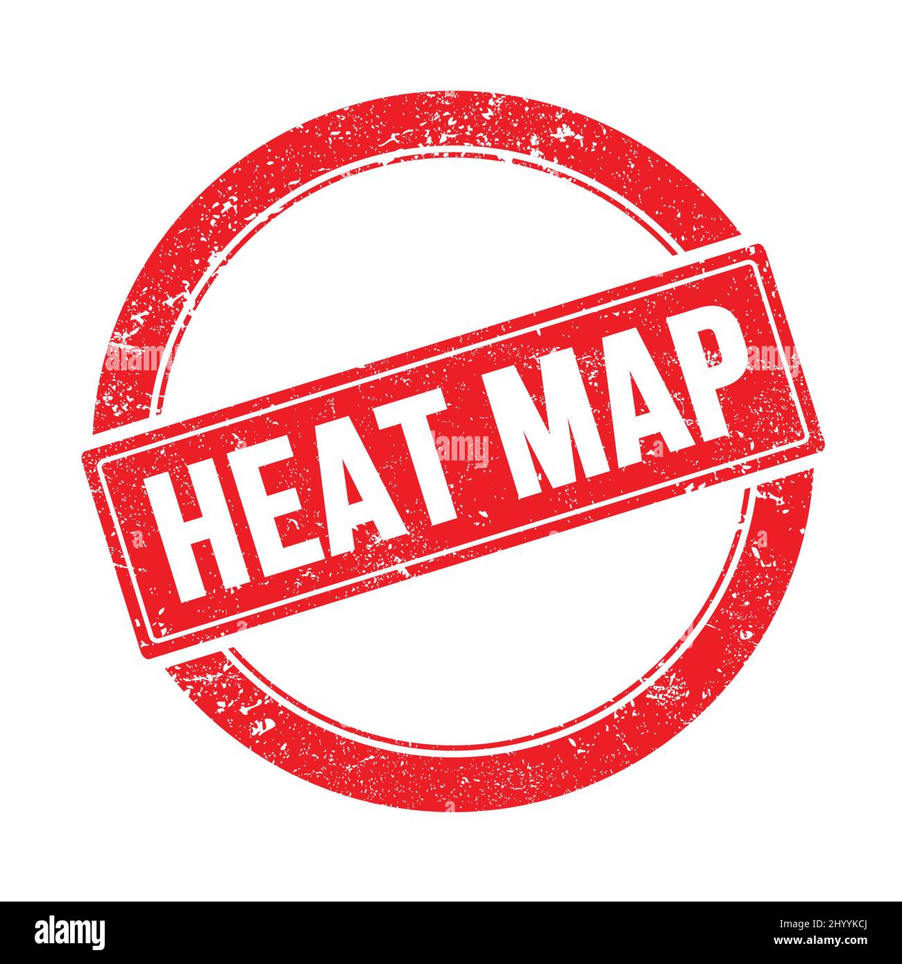 HEAT MAP text on red grungy round vintage stamp Stock Photo - Alamy