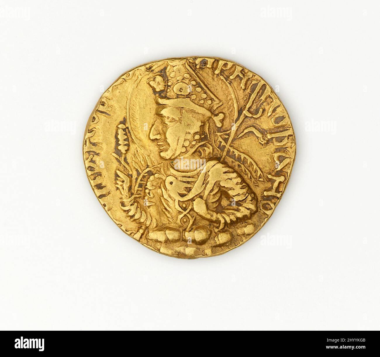 Dinar of Huvishka. India, circa 106-138. Tools and Equipment; coins ...