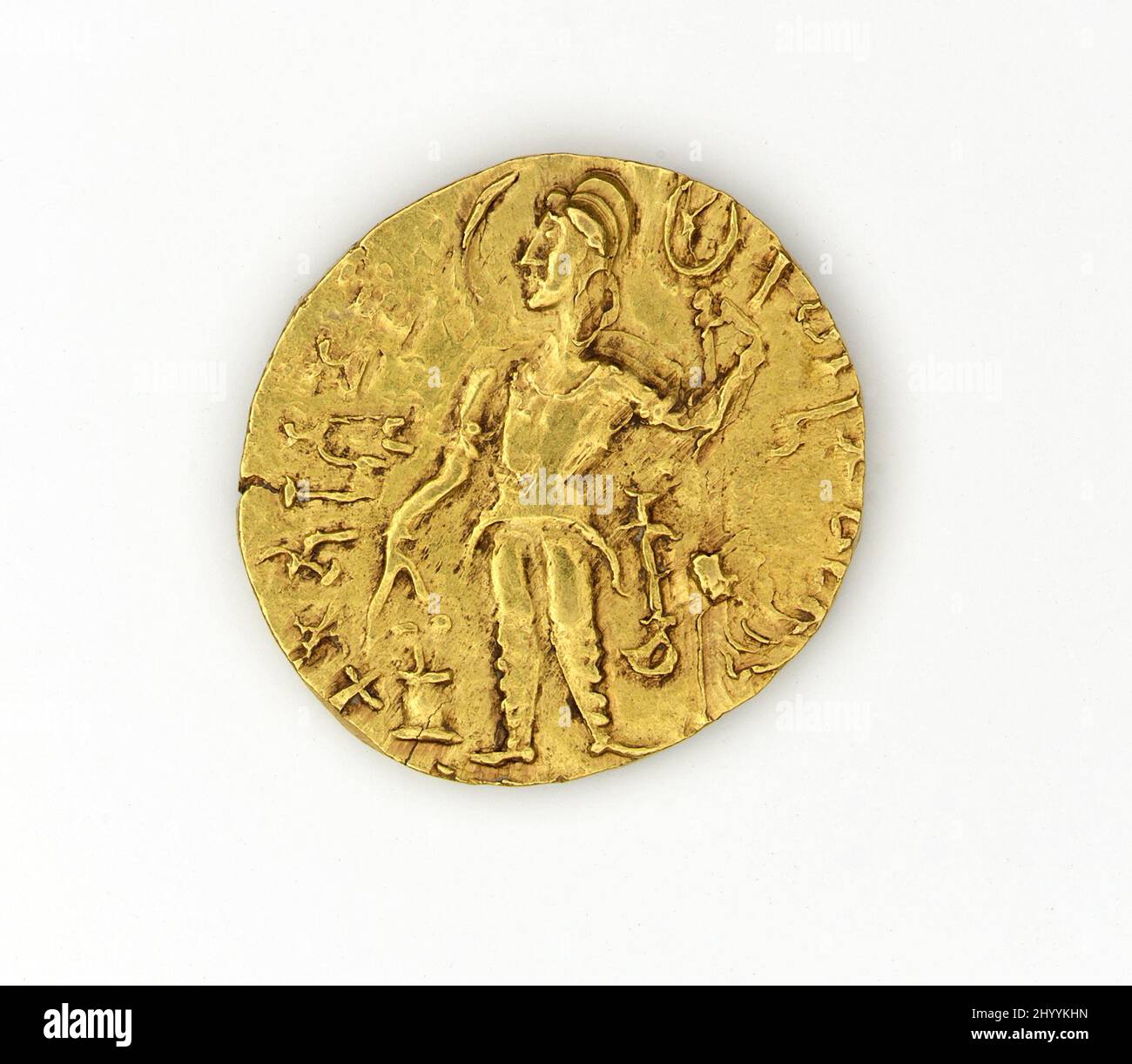Dinar of Kacha. India, 4th century. Tools and Equipment; coins. Gold ...