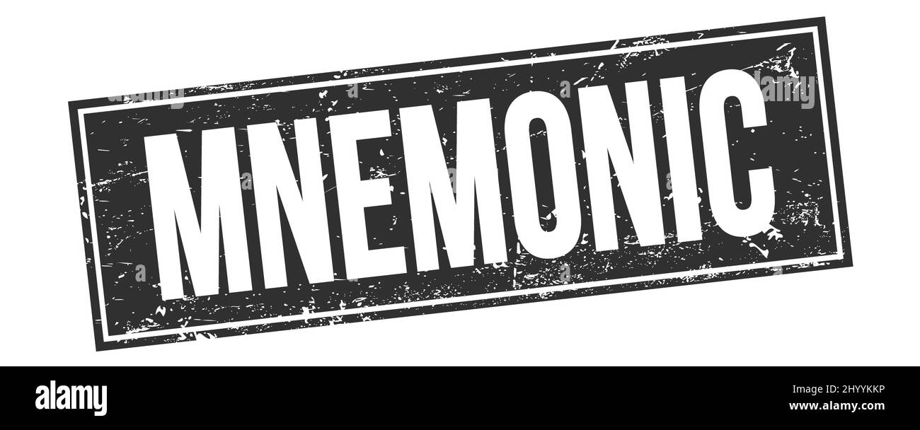Mnemonic stamp Black and White Stock Photos & Images - Alamy
