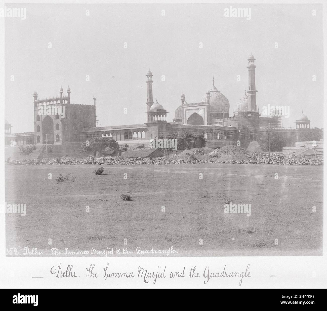 Delhi, The Summa Musjid and the Quadrangle. Samuel Bourne (England ...