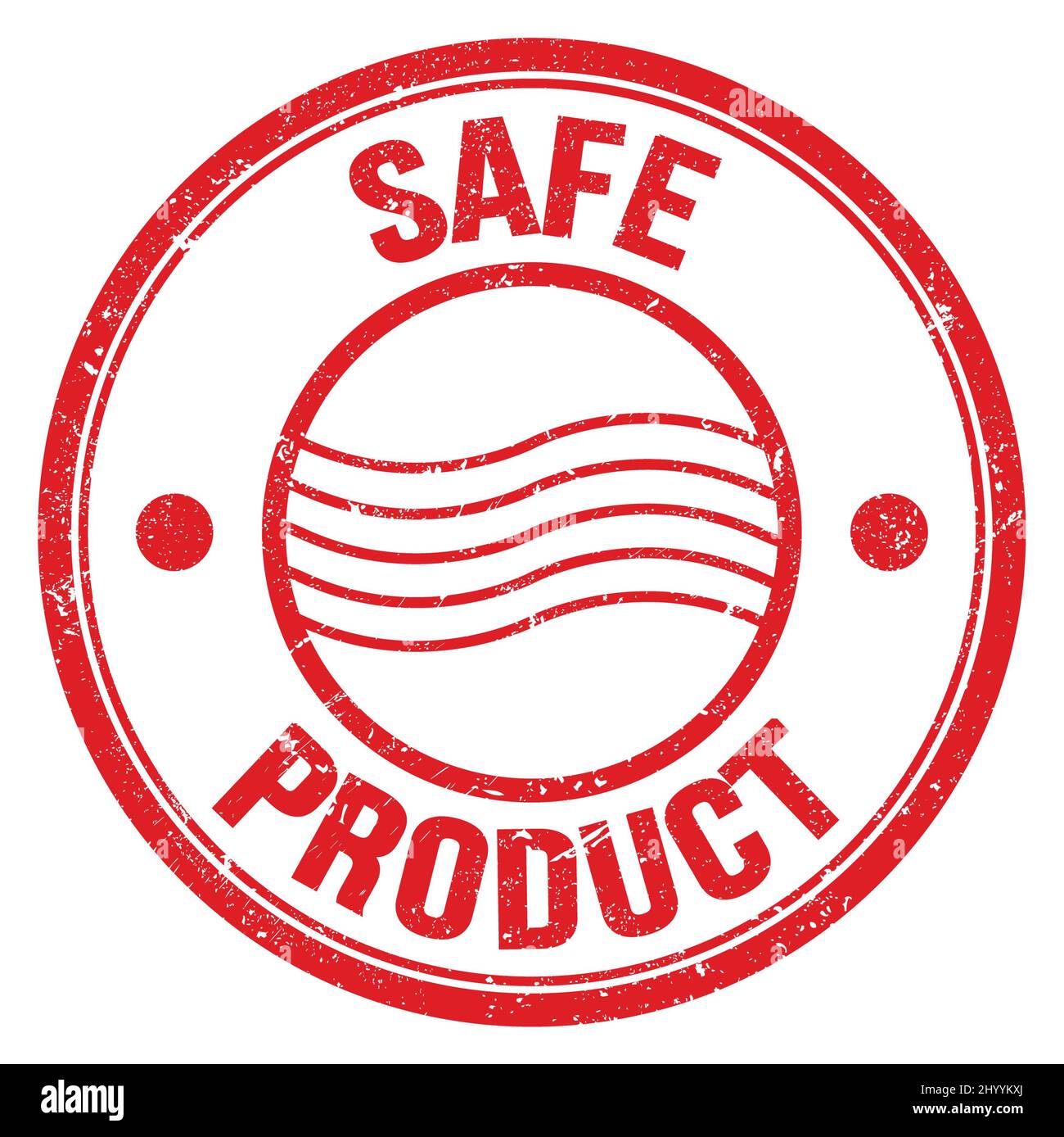 SAFE PRODUCT text written on red round postal stamp sign Stock Photo ...