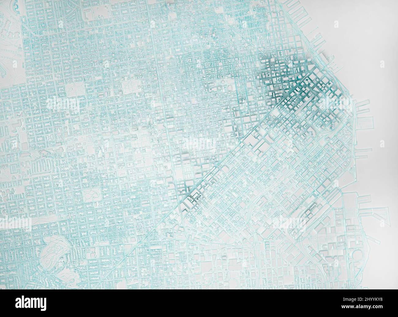 Simplified street map hi-res stock photography and images - Alamy