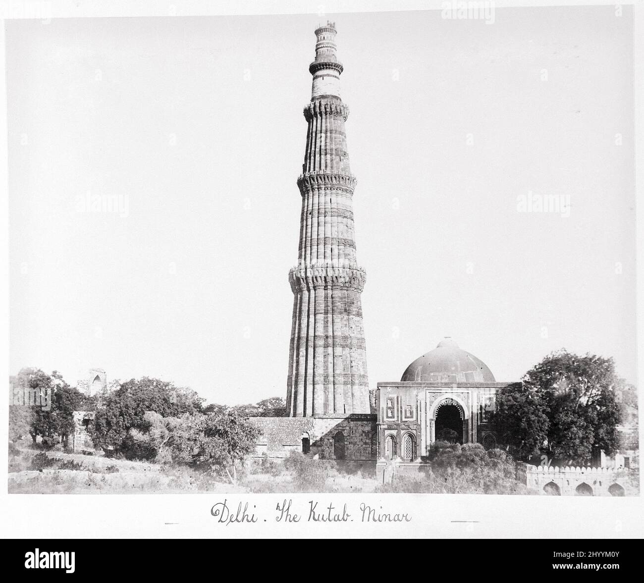 Delhi, The Kutab Minar. Samuel Bourne (England, 1834-1912, active India ...