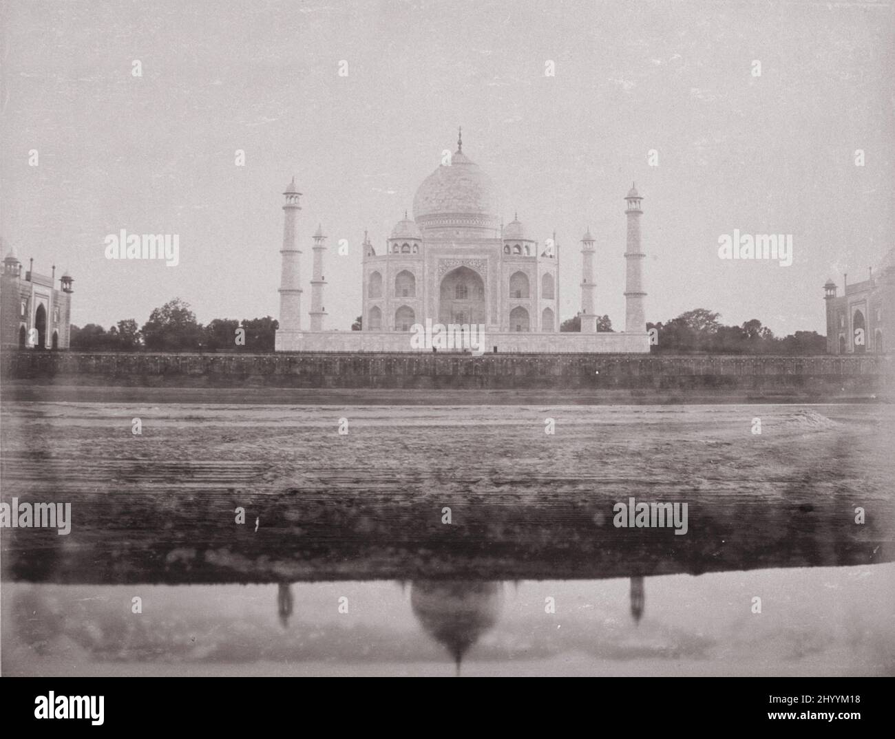 Taj Mahal, from the River. Samuel Bourne (England, 1834-1912, active ...