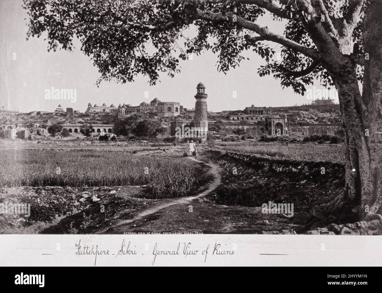 Futtehpore Sikri, General View of the Ruins. Samuel Bourne (England ...