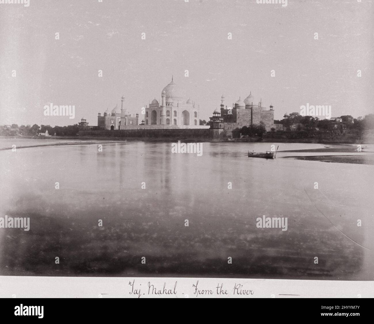 Taj Mahal - from the River. Samuel Bourne (England, 1834-1912, active ...