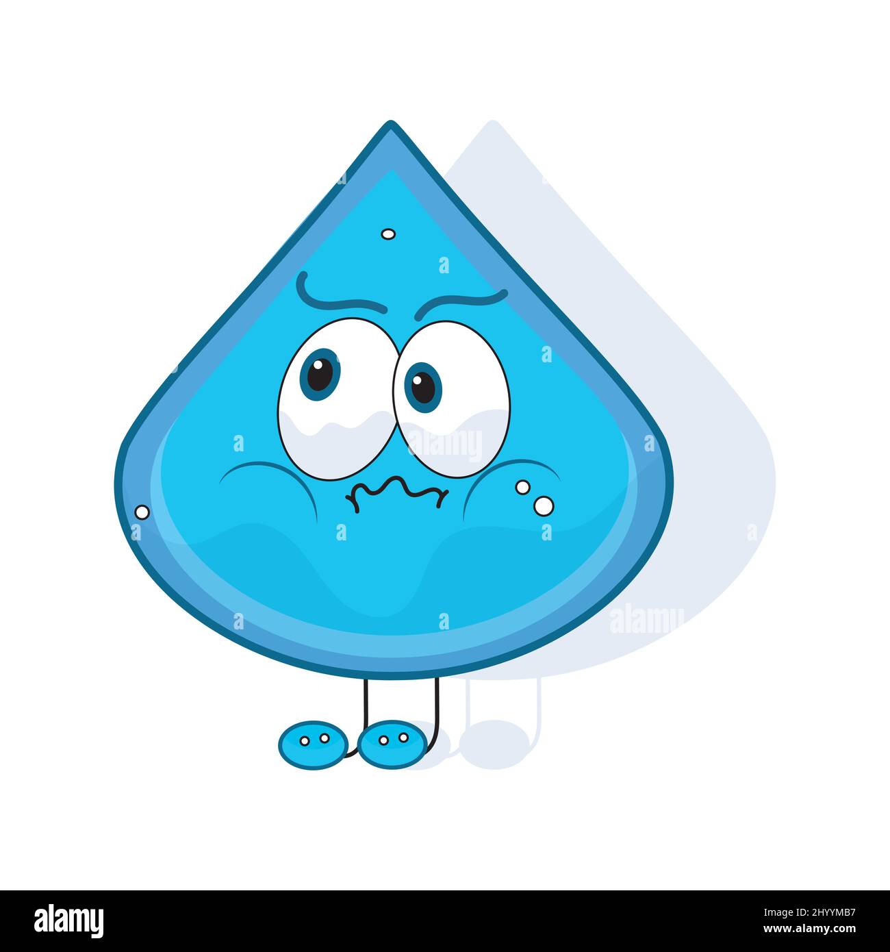 Isolated angry drop of water cartoon Vector Stock Vector Image & Art ...
