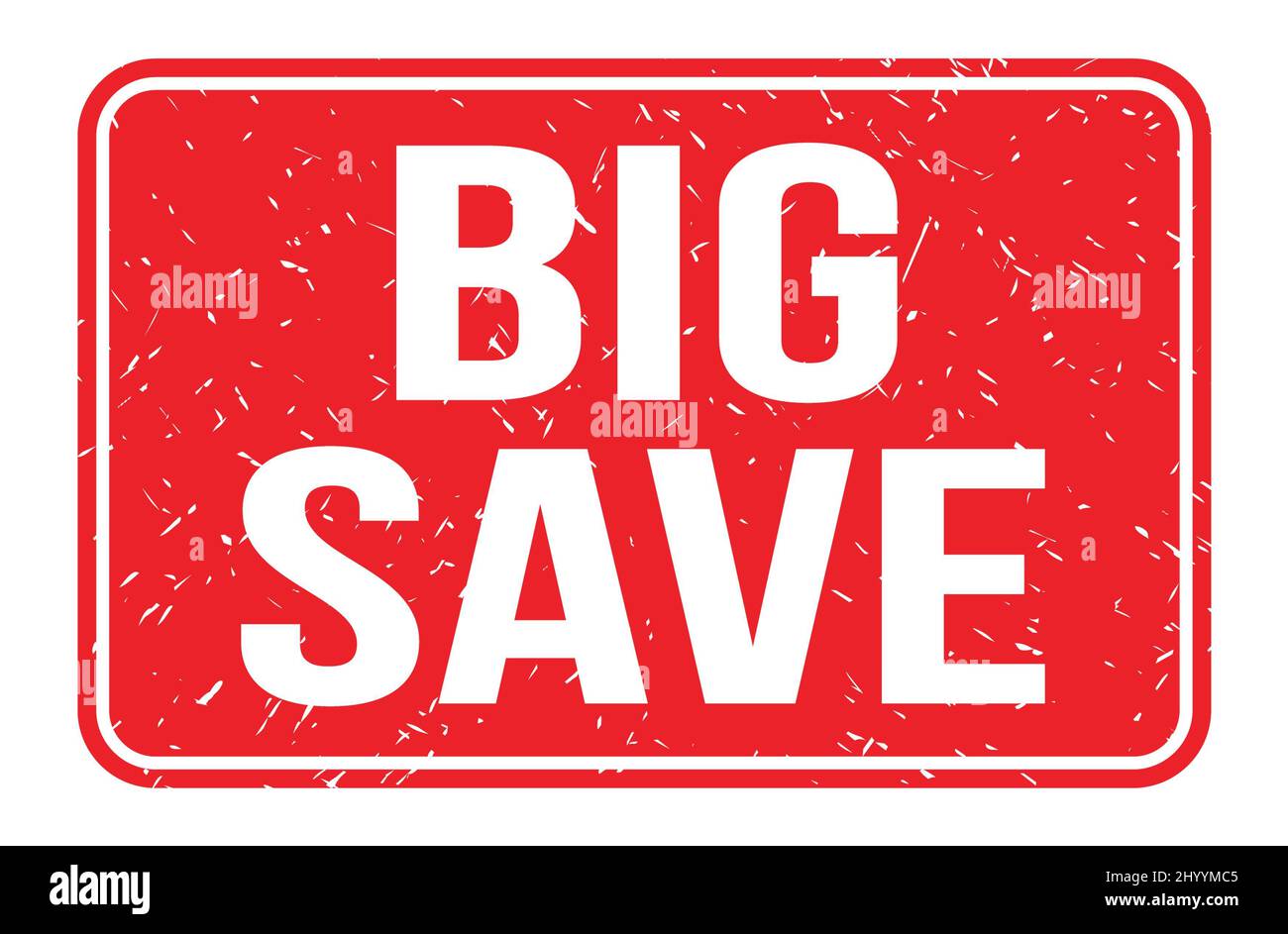BIG SAVE, words written on red rectangle stamp sign Stock Photo - Alamy