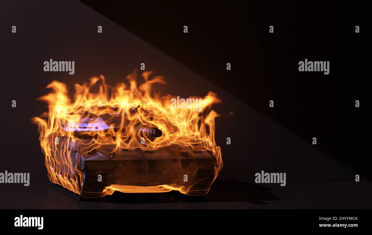 Burning tank hi-res stock photography and images - Alamy