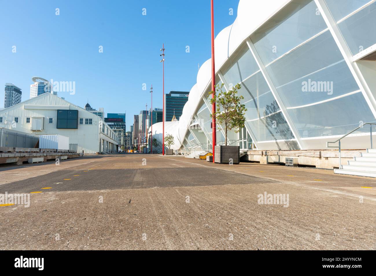Auckland New Zealand December 26 2015; Pathway leading past ...