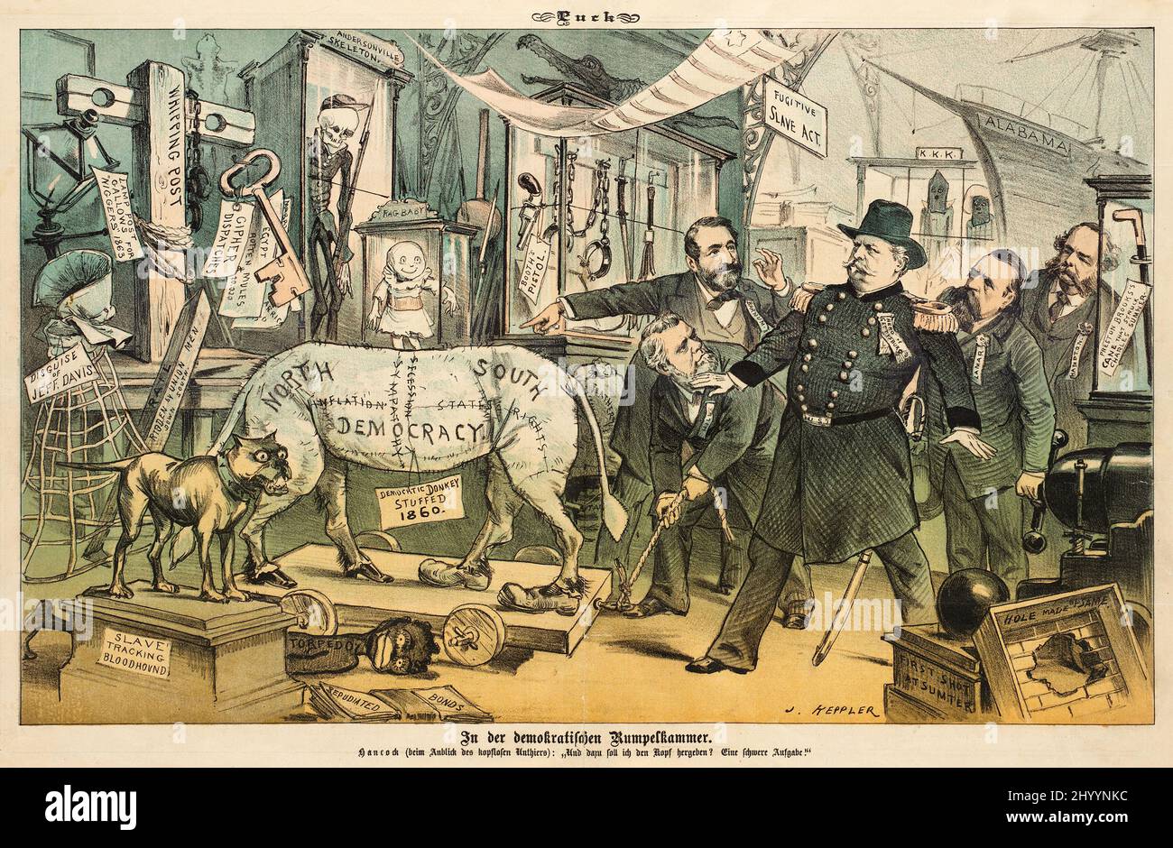 Cartoon from Puck. Bernhard Gillam (United States, 1856-1896)Joseph ...