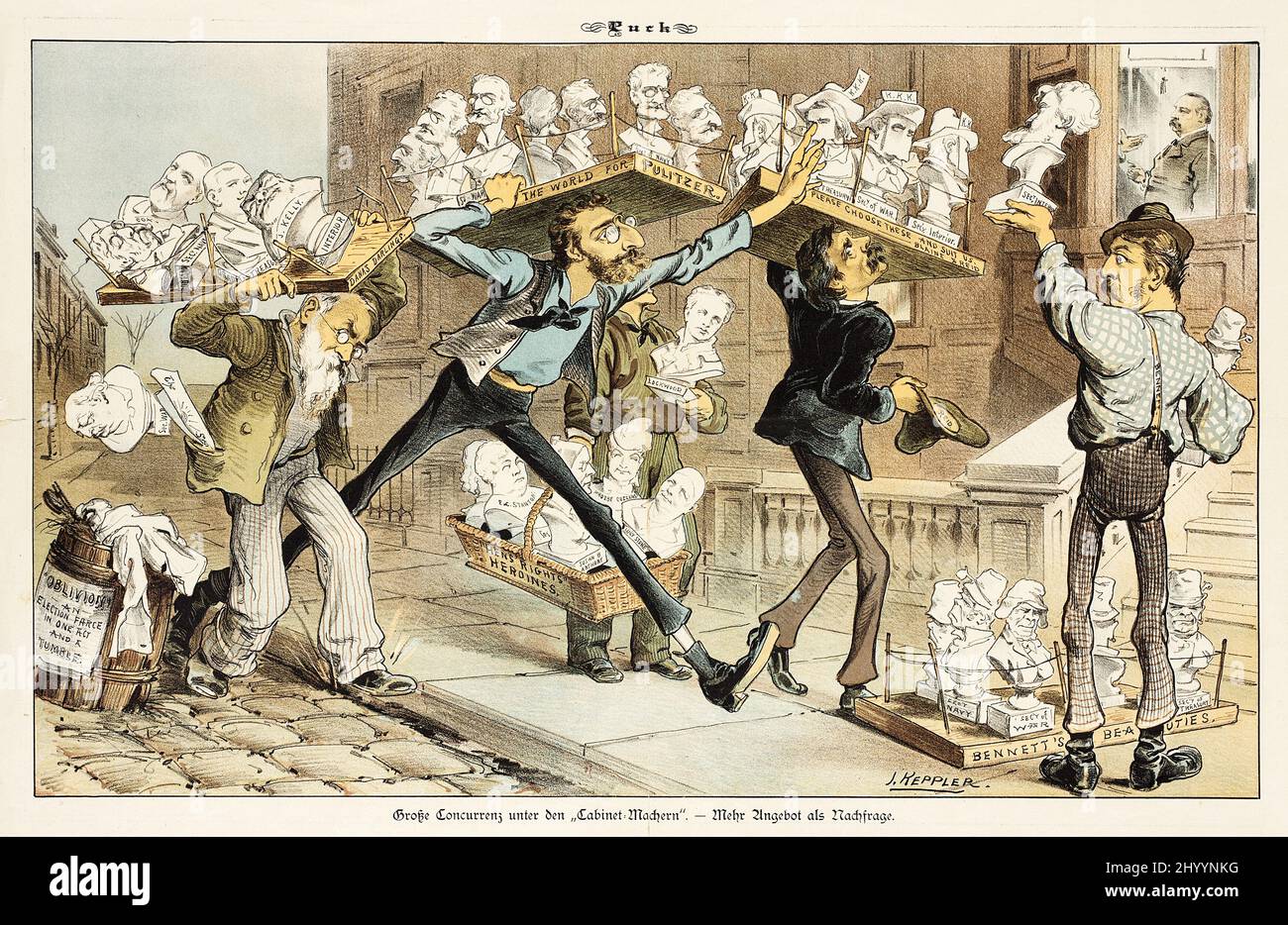 Cartoon from Puck. Bernhard Gillam (United States, 1856-1896)Joseph ...