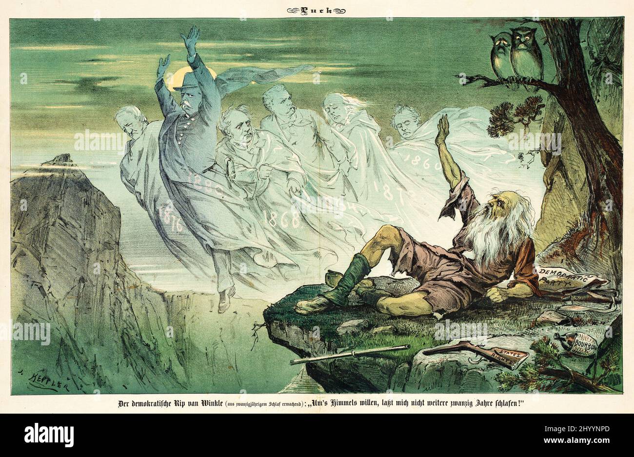 Cartoon from Puck. Joseph Keppler (Austria, Vienna, active United ...