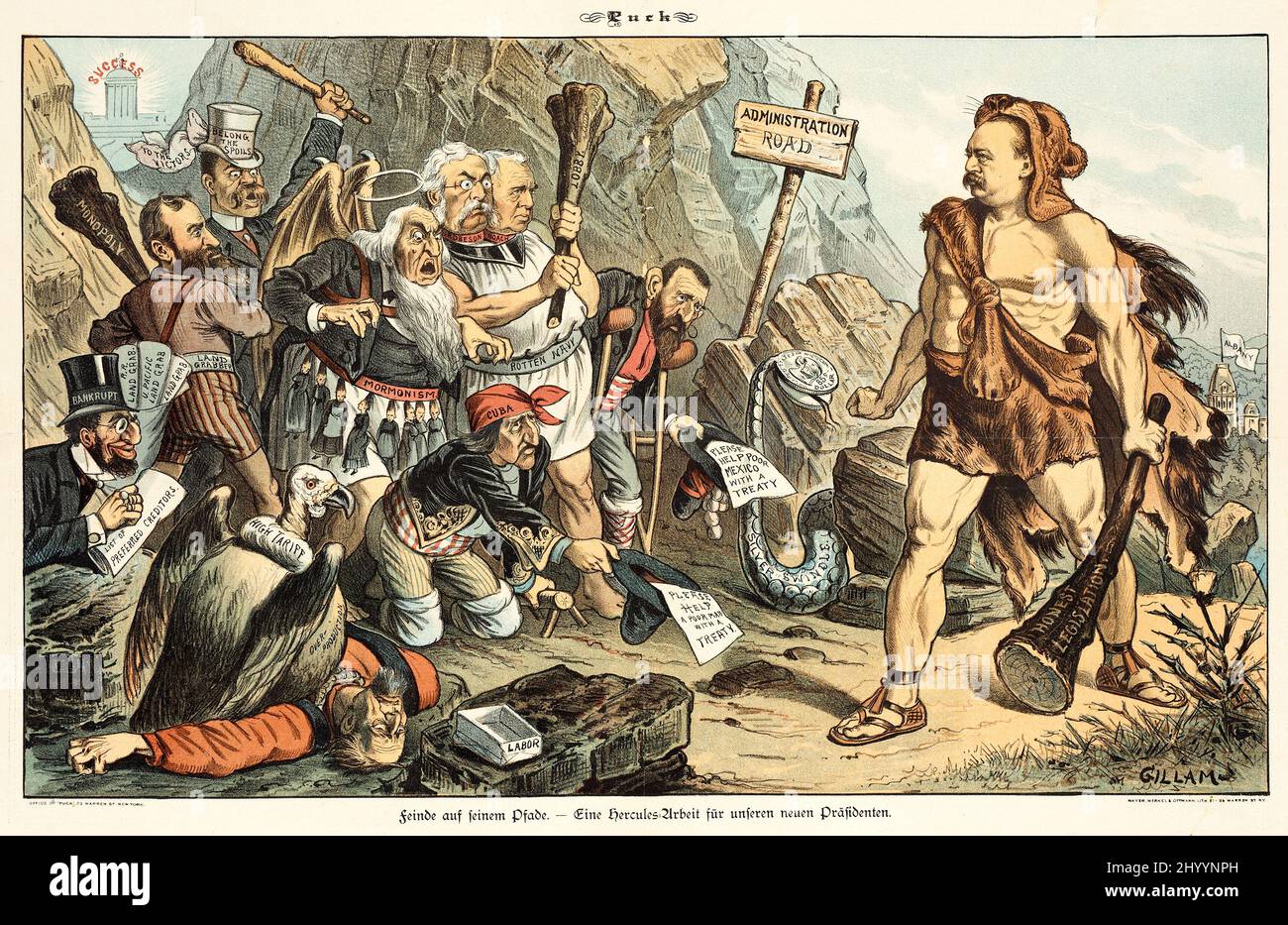 Cartoon from Puck. Joseph Keppler (Austria, Vienna, active United ...