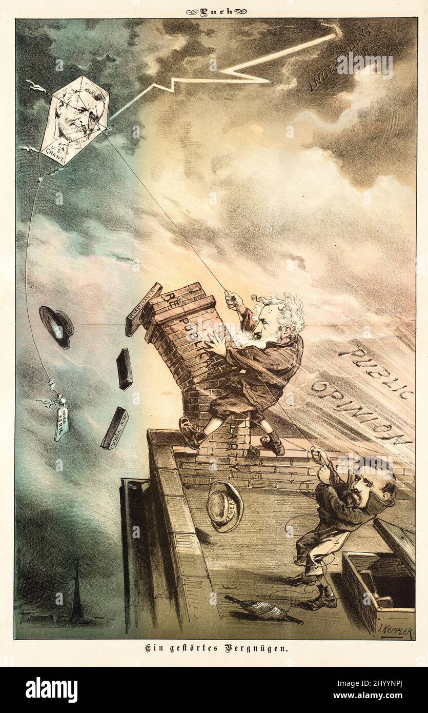 Cartoon from Puck. Joseph Keppler (Austria, Vienna, active United ...