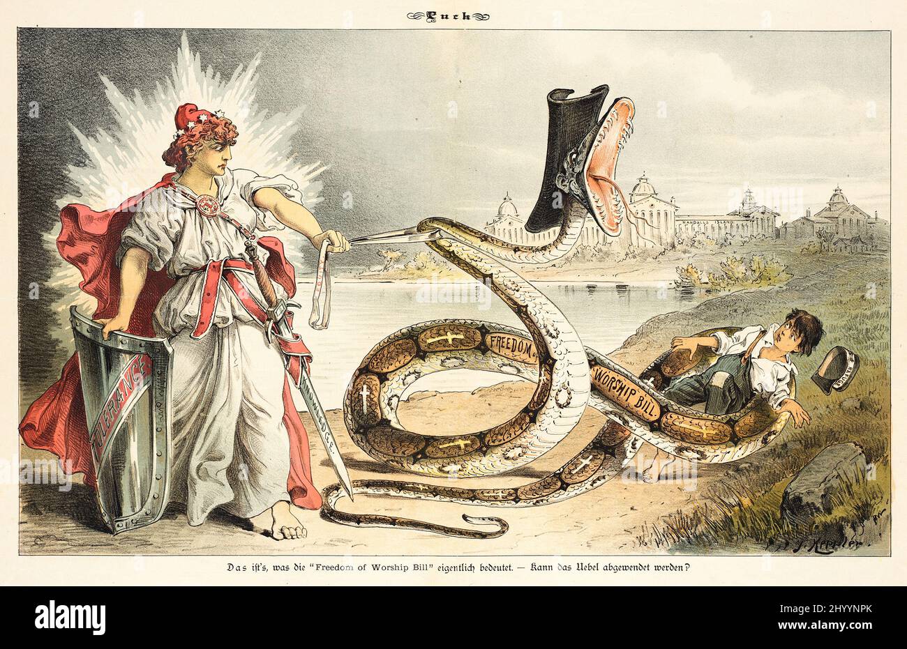 Cartoon from Puck. Joseph Keppler (Austria, Vienna, active United ...