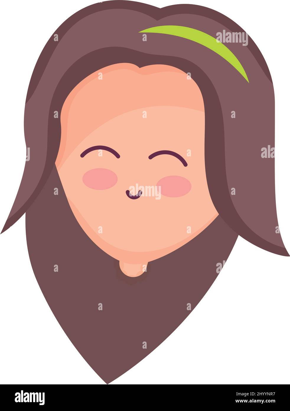 Isolated happy girl avatar cartoon Vector Stock Vector Image & Art - Alamy