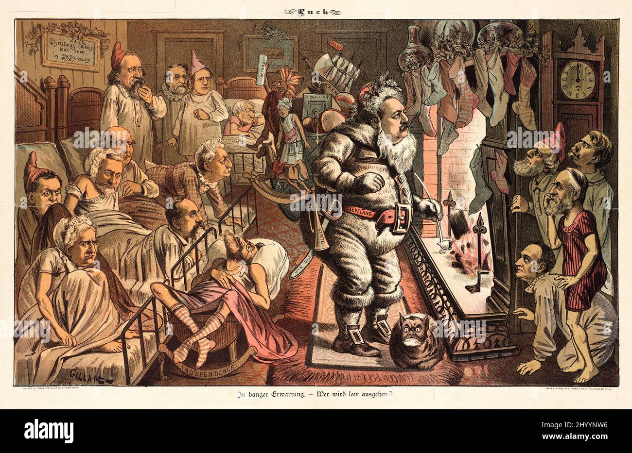 Cartoon from Puck. Joseph Keppler (Austria, Vienna, active United ...