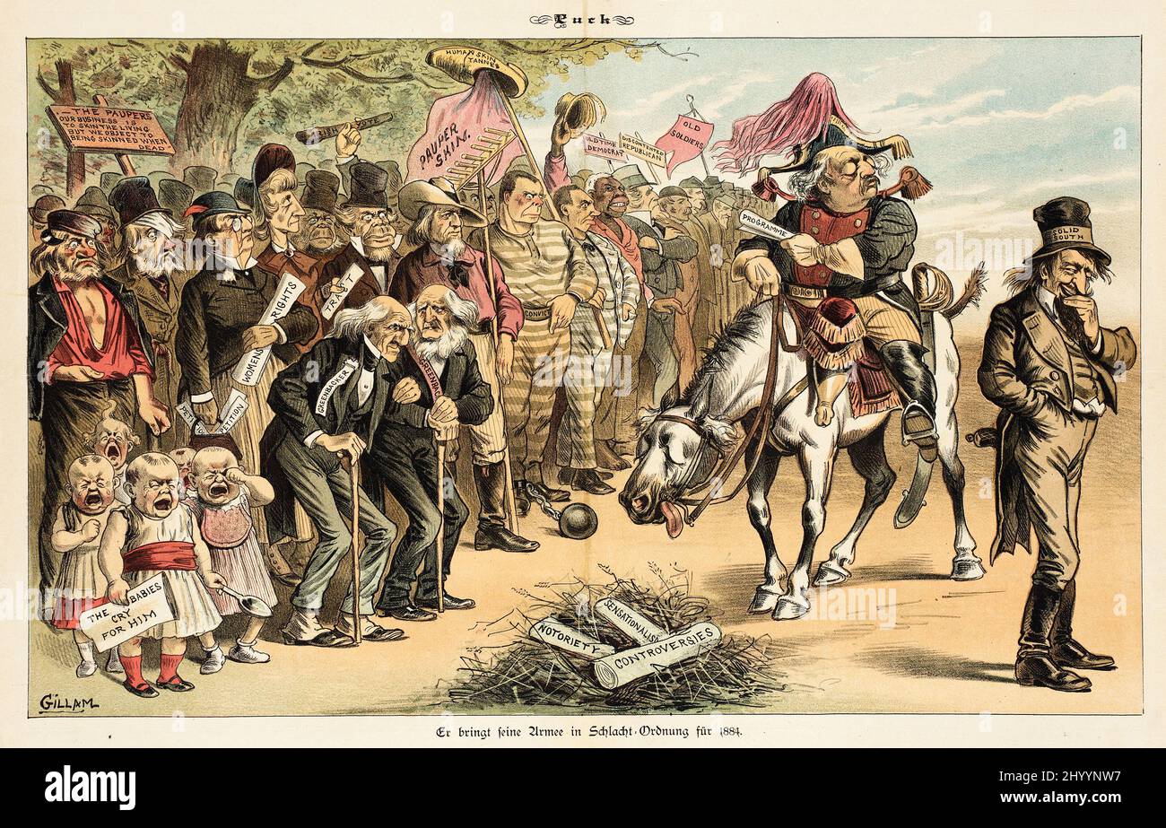Cartoon from Puck. Joseph Keppler (Austria, Vienna, active United ...