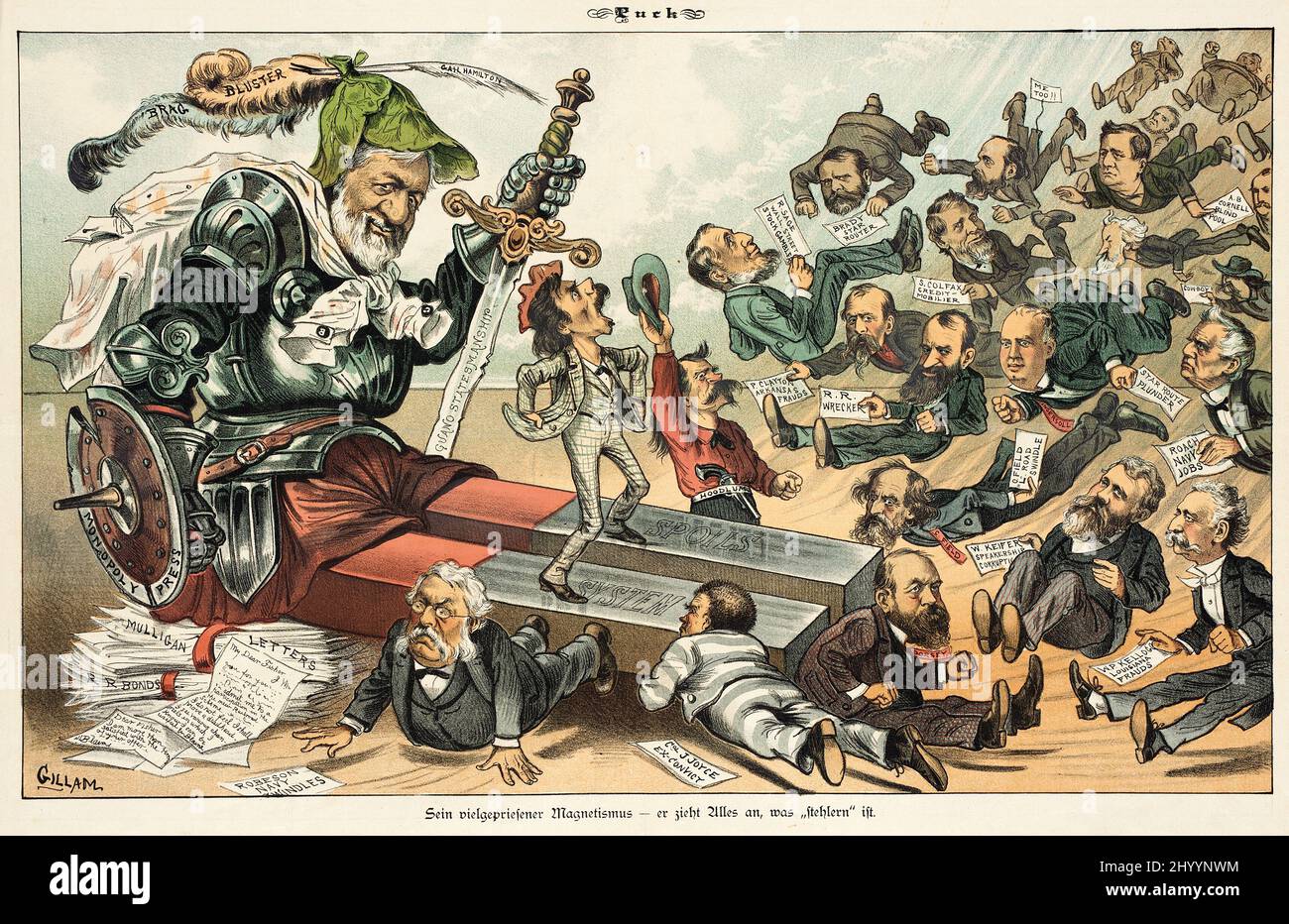 Cartoon from Puck. Joseph Keppler (Austria, Vienna, active United ...