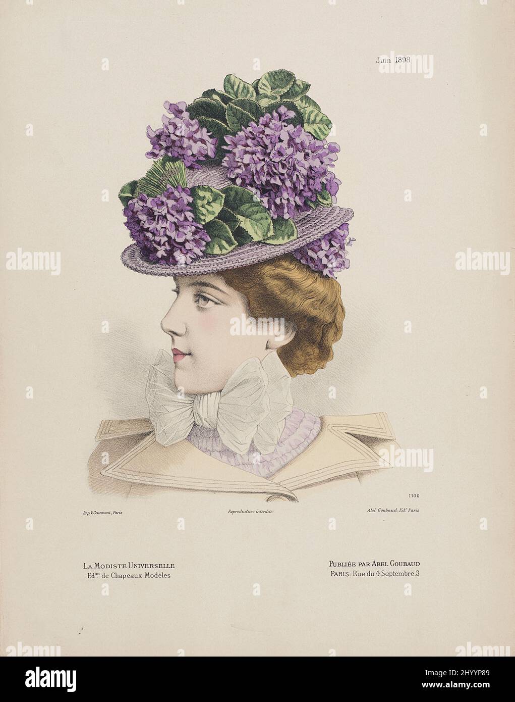 Fashion Plate for 'La Modiste Universelle'. France, June 1898. Drawings ...