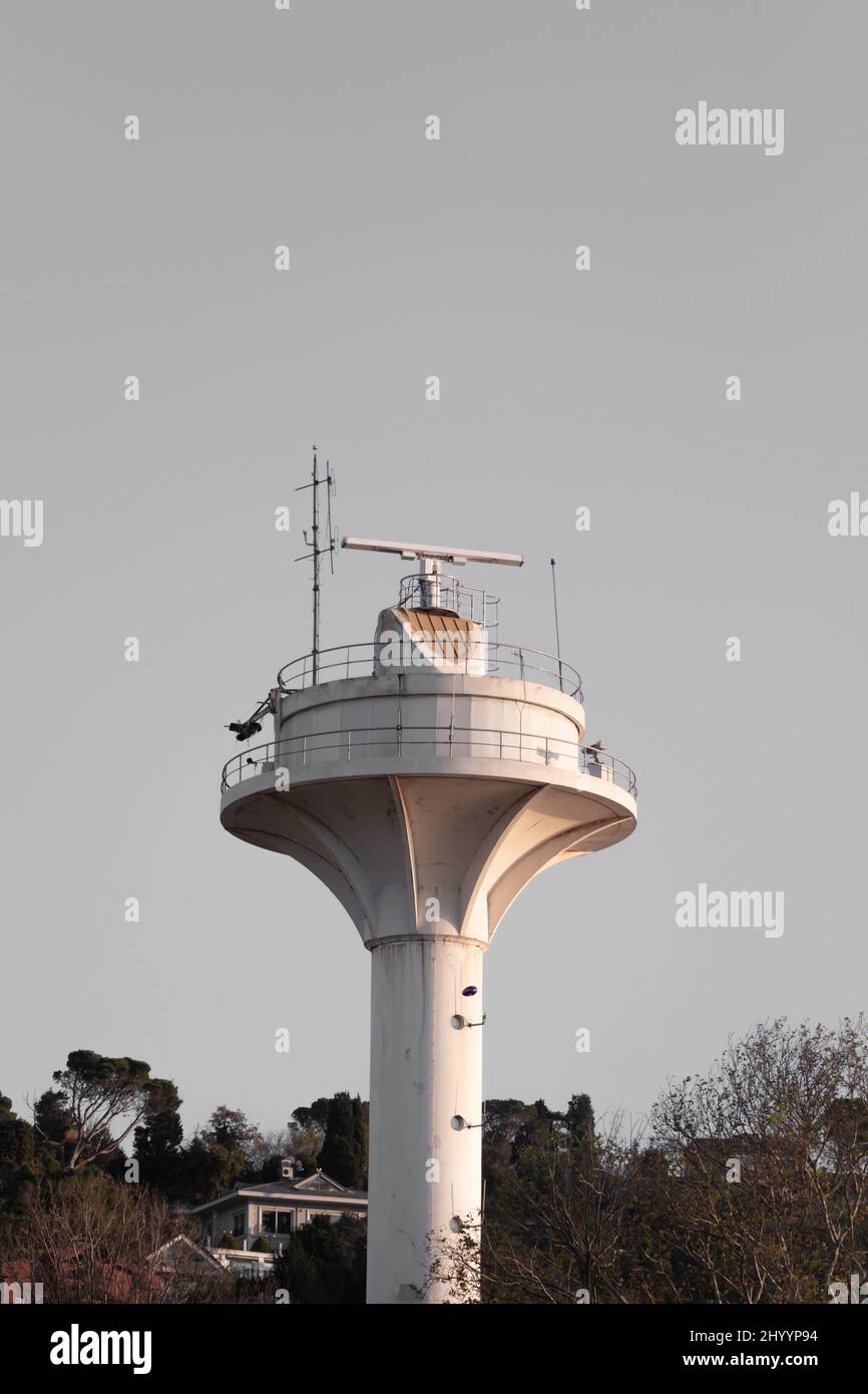 Ship navigation management center. Sea traffic control for logistic ...