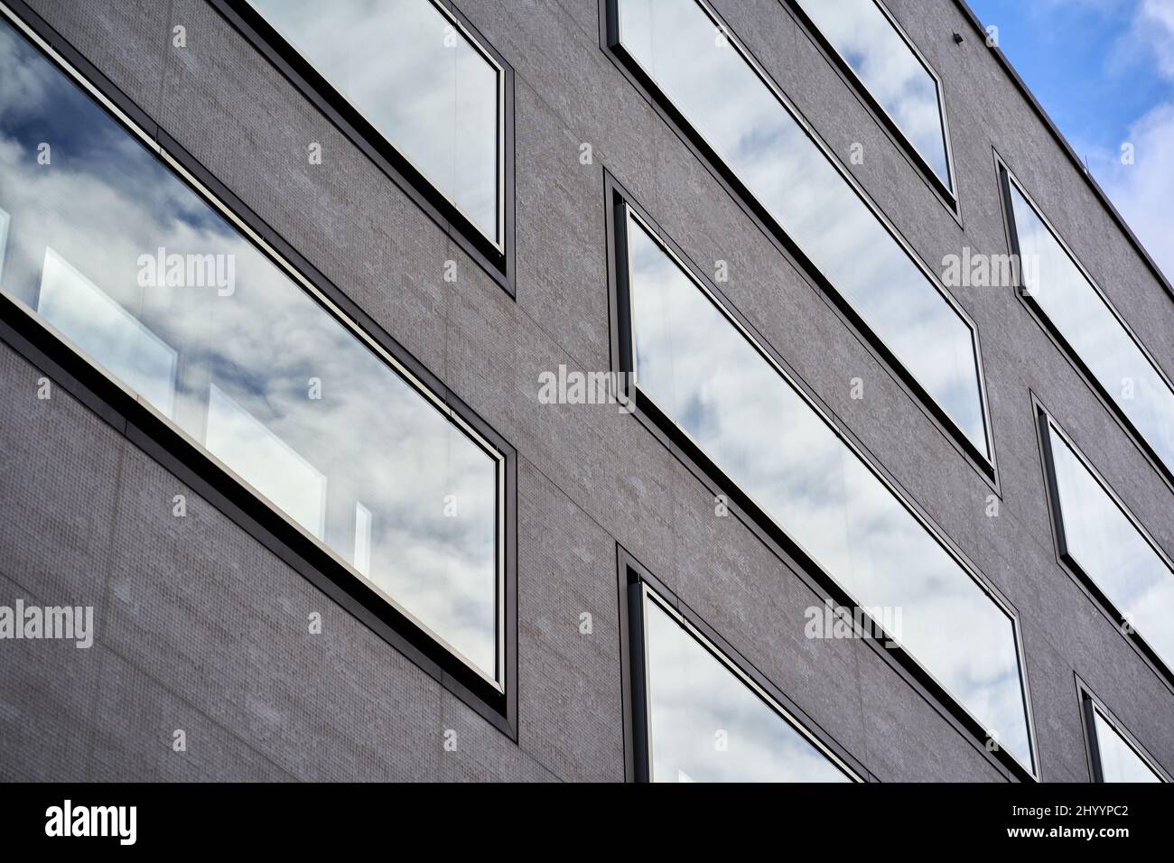 Modern building facade of residential and commercial premises ...