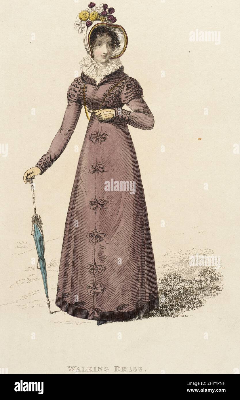 Fashion Plate, ‘Walking Dress’ for ‘The Repository of Arts’. Rudolph ...