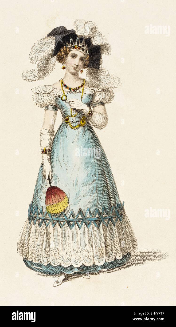 Fashion Plate, ‘Evening Dress’ for ‘The Repository of Arts’. Rudolph ...