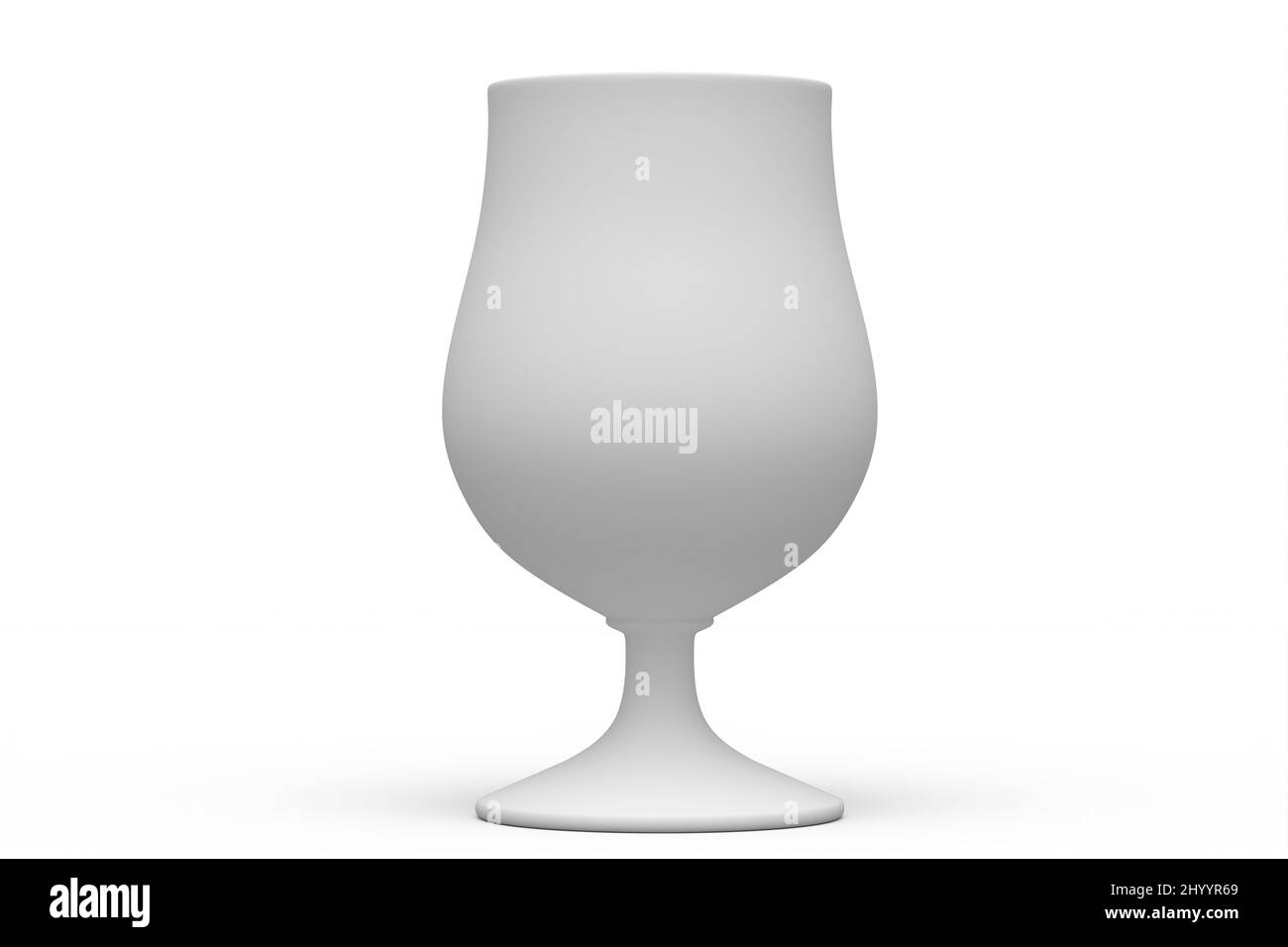 Frosty glass of fresh draft beer isolated on a white monochrome ...