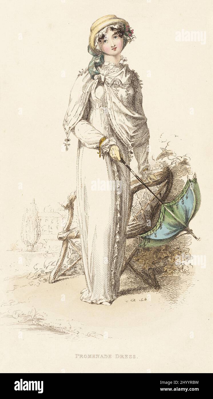 Fashion Plate, 'Promenade Dress' for 'The Repository of Arts'. Rudolph ...