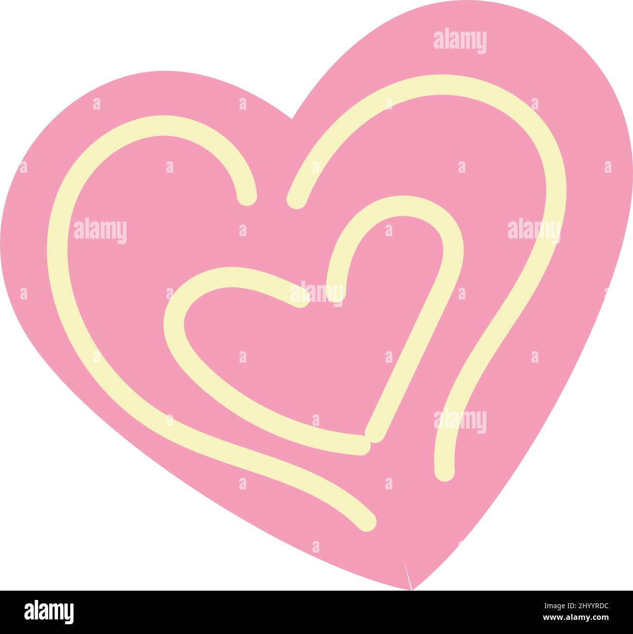 Isolated colored heart shape symbol Vector Stock Vector Image & Art - Alamy