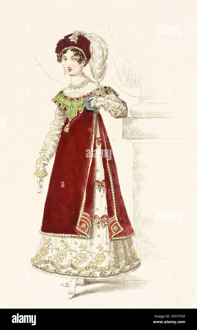 Fashion Plate, 'Danish Fancy Dress Worn at the Prince Regents Fête' for ...