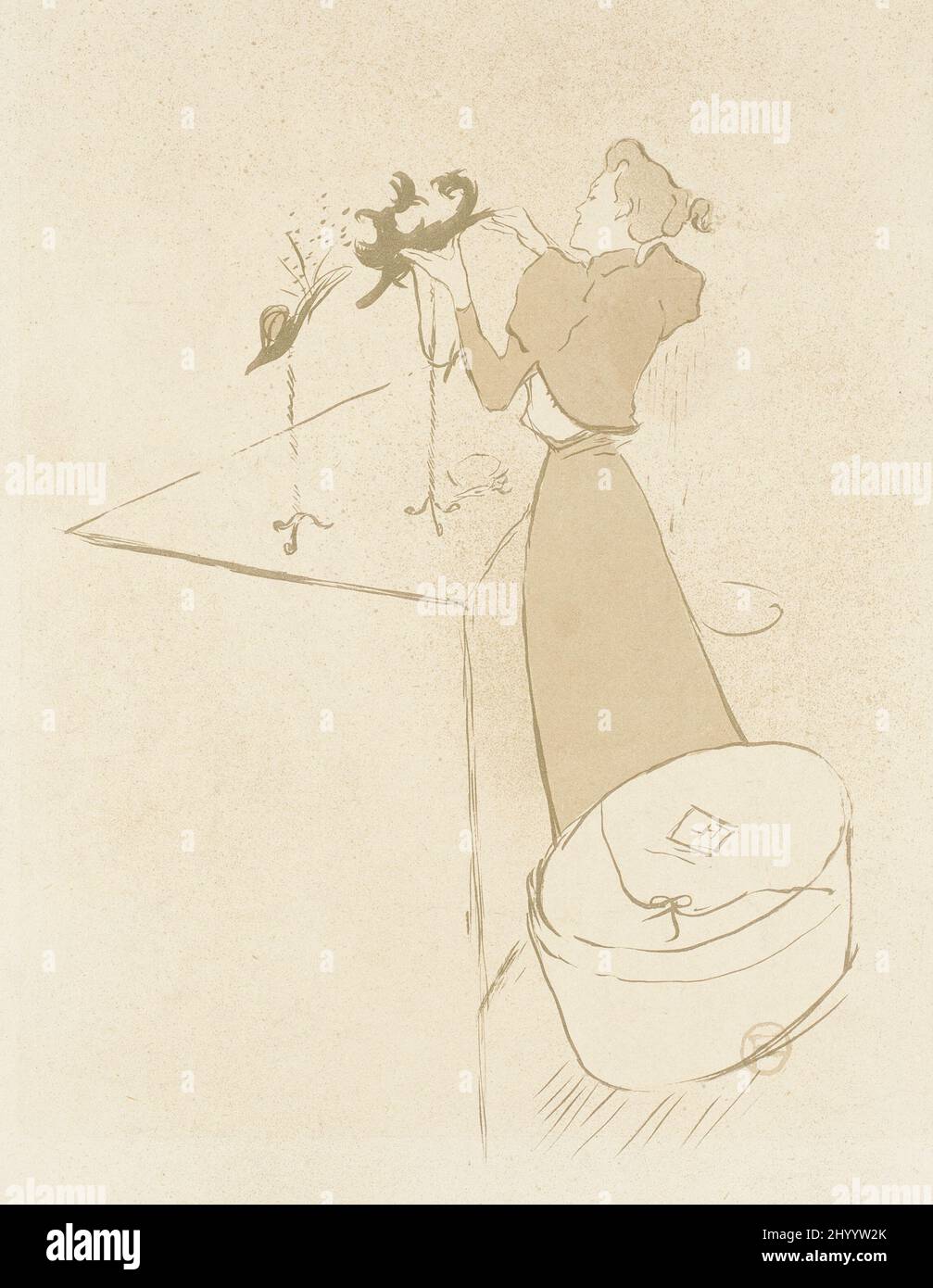 La Modiste, Renée Vert. Henri de Toulouse-Lautrec (France, Albi, 1864 ...