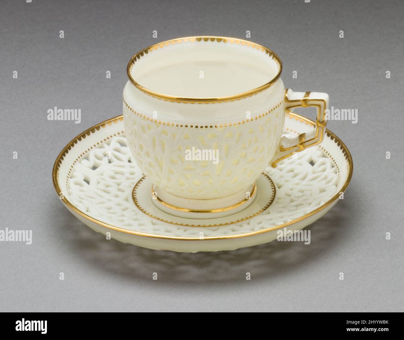 'Persian Revival' Coffee Cup and Saucer. George Grainger (England ...