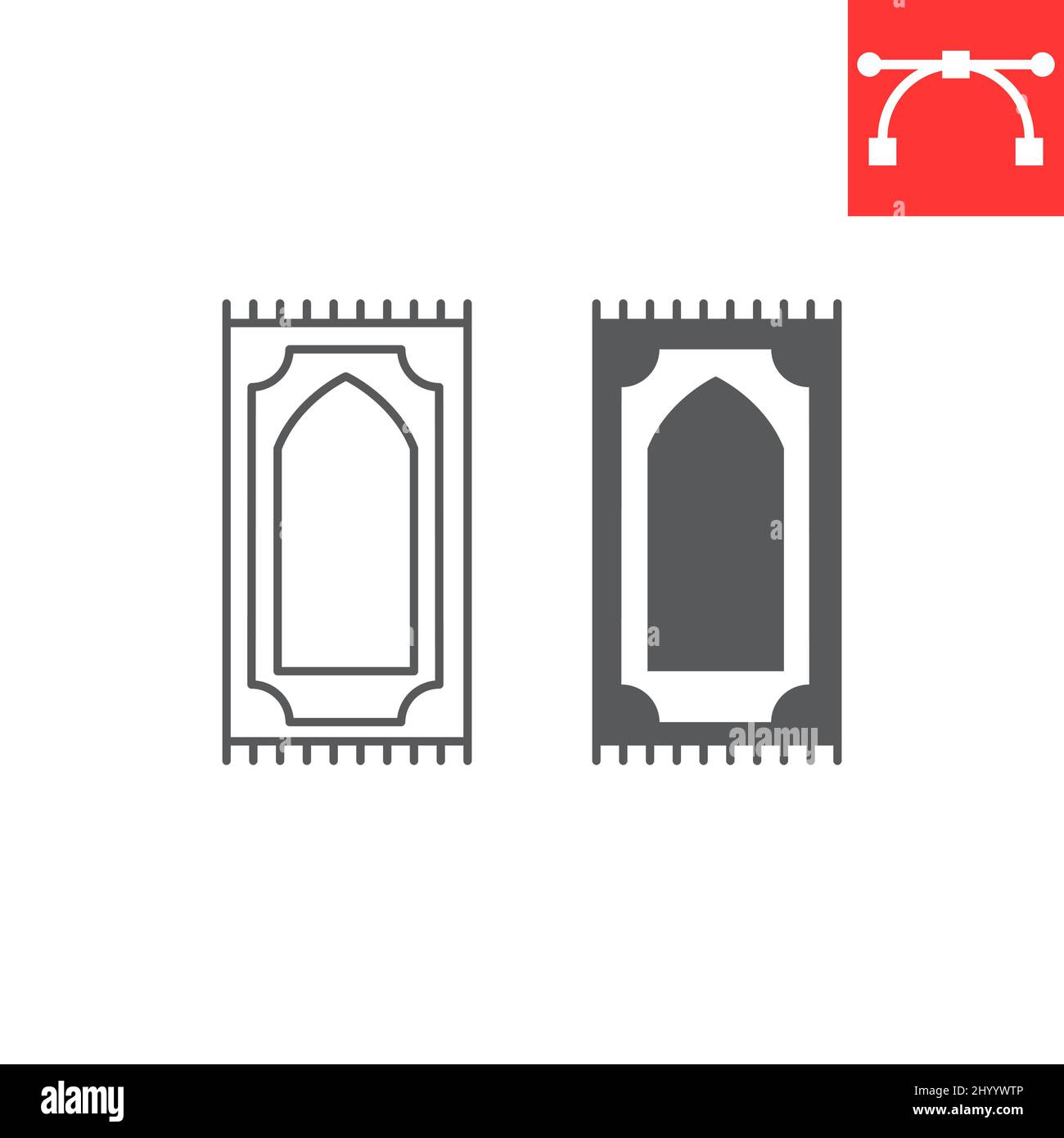 Prayer mat black line hi-res stock photography and images - Alamy