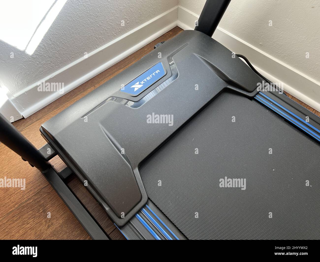 United States. 20th Jan, 2022. Logo on Xterra brand of home fitness ...